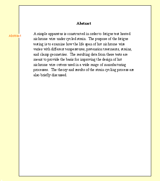 How To Write An Abstract For Report