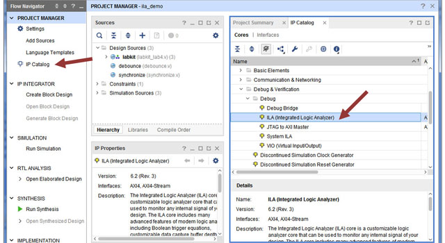 Integrated Logic Analyzer ILA