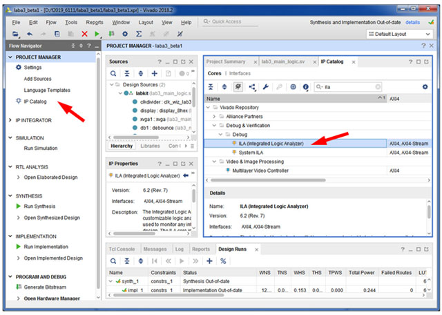 Integrated Logic Analyzer ILA