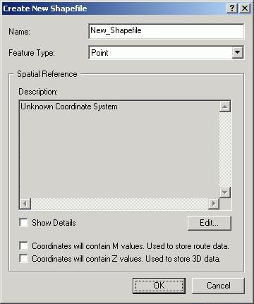Created and editing shapefiles in ArcGIS