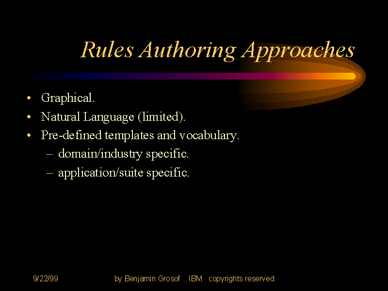 Rules Authoring Approaches